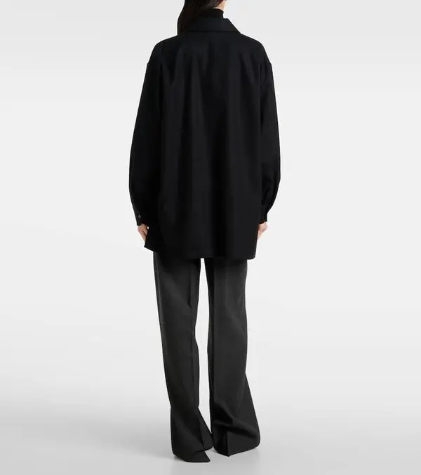 THE ROW Komako Wool And Cashmere Shirt