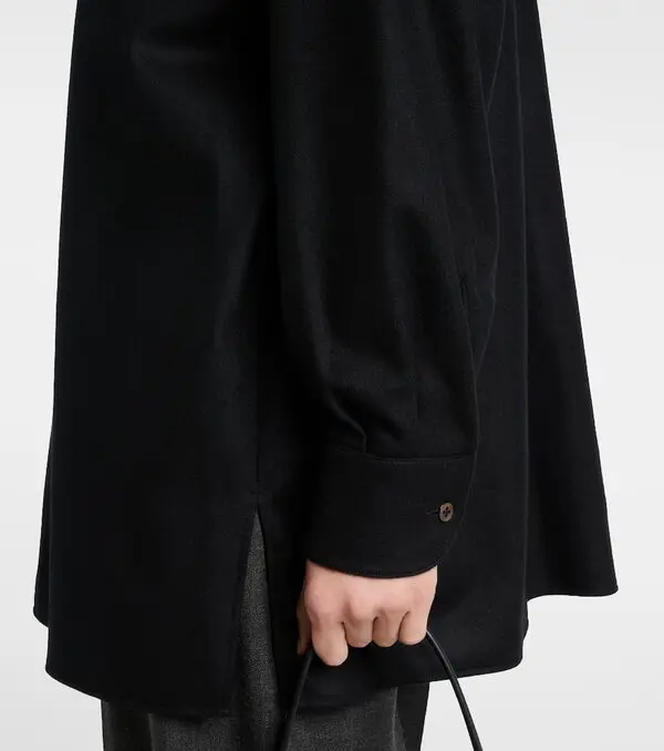 THE ROW Komako Wool And Cashmere Shirt