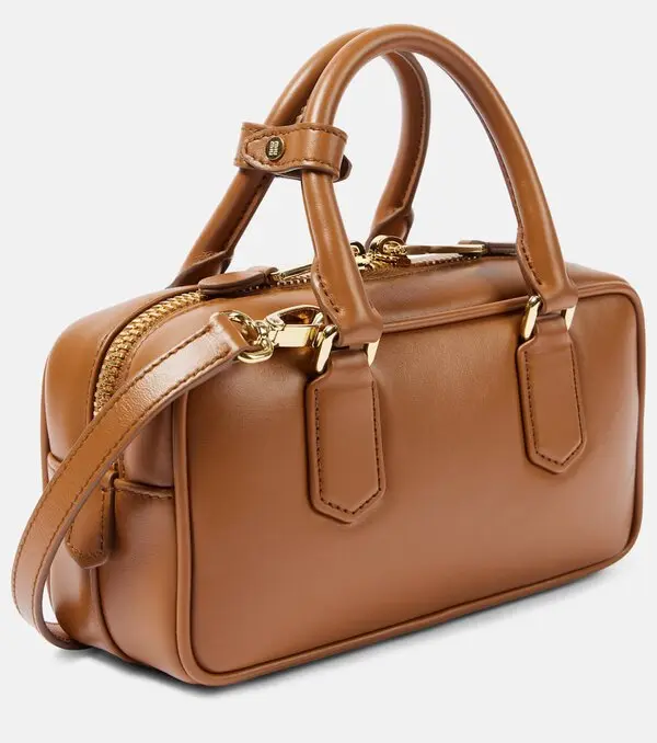 Miu Miu Arcadie Small Leather Tote - Brown