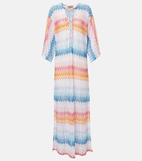 Missoni Ombré Knitted Beach Cover-up - Multicoloured