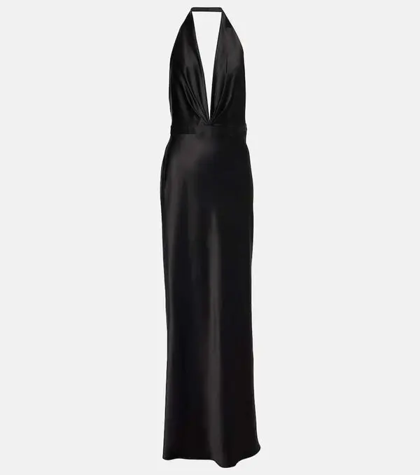 NILI LOTAN Essy Silk Charmeuse Gown