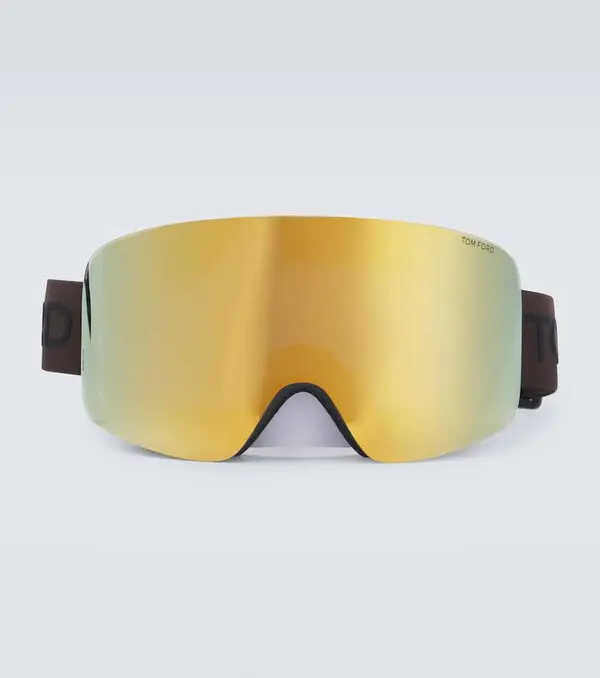 TOM FORD Logo Ski Goggles - Brown