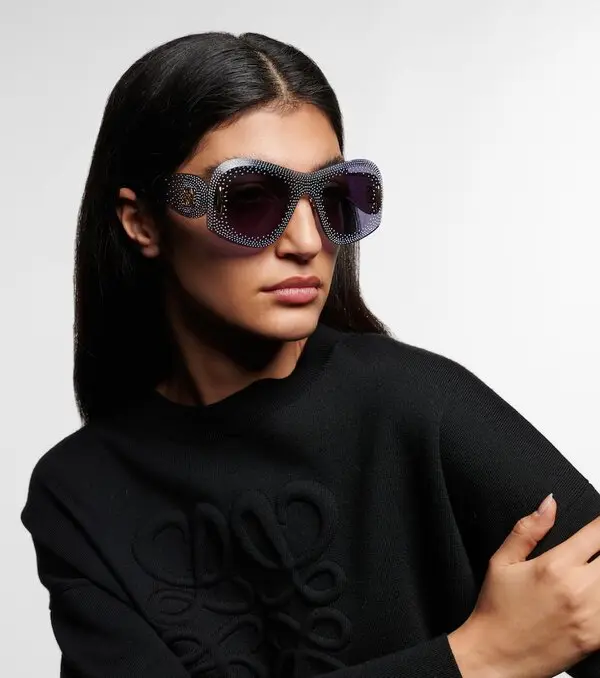 Loewe Anagram Embellished Sunglasses