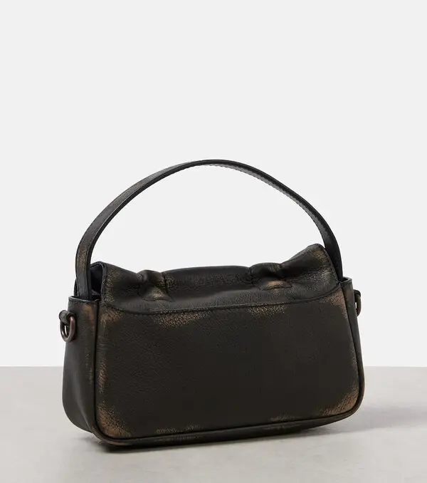 Acne Studios Micro Bow-detail Leather Shoulder Bag