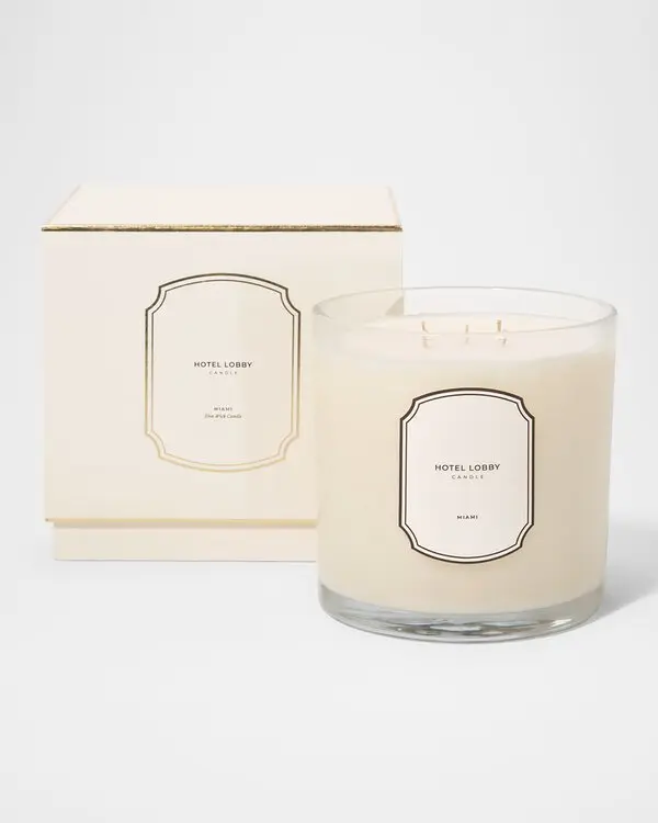 HOTEL LOBBY CANDLE Miami Five Wick Candle, 55 Oz - One-color