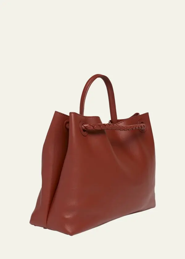 Bottega Veneta Medium Andiamo Leather Shoulder Bag - Rosewood