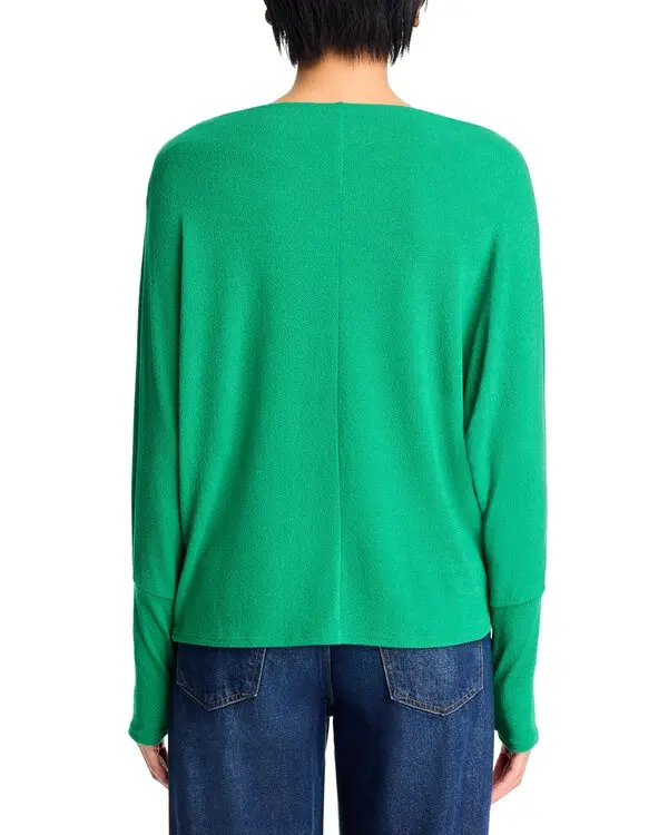 SIX FIFTY Boatneck Long Sleeve Top - Green