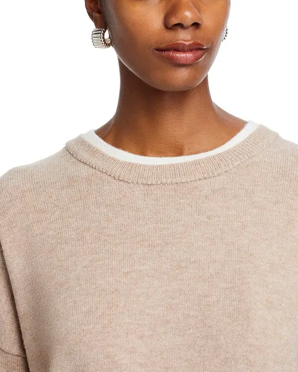 SIX FIFTY Layered Look Sweater - Latte