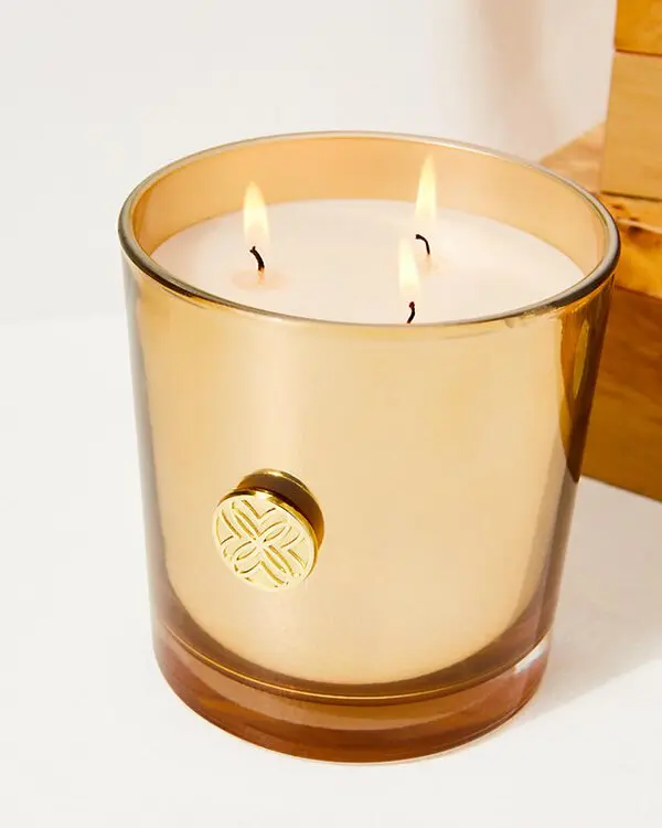 Lilly Pulitzer® Gold Glass Candle