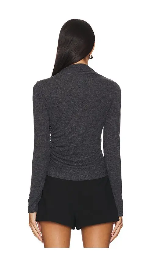 Rails Joelle Mockneck Top - Charcoal