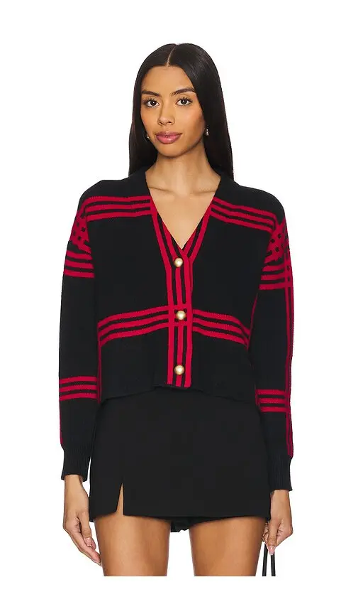 Tularosa Bellair Cardi - Red & Black