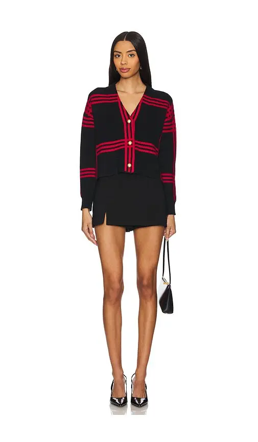Tularosa Bellair Cardi - Red & Black