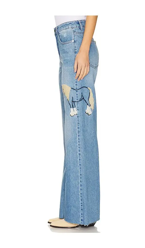 UNDERSTATED LEATHER Horsey Jeans - Denim-light