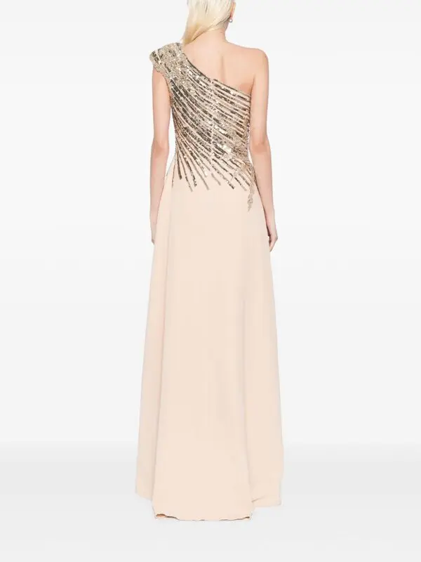 SAIID KOBEISY One-shoulder Gown - Neutrals