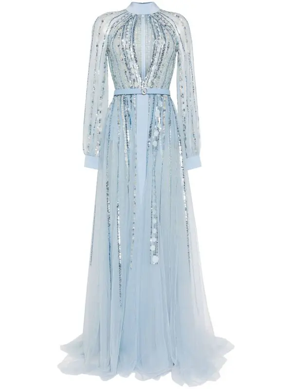 SAIID KOBEISY Embroidered Dress