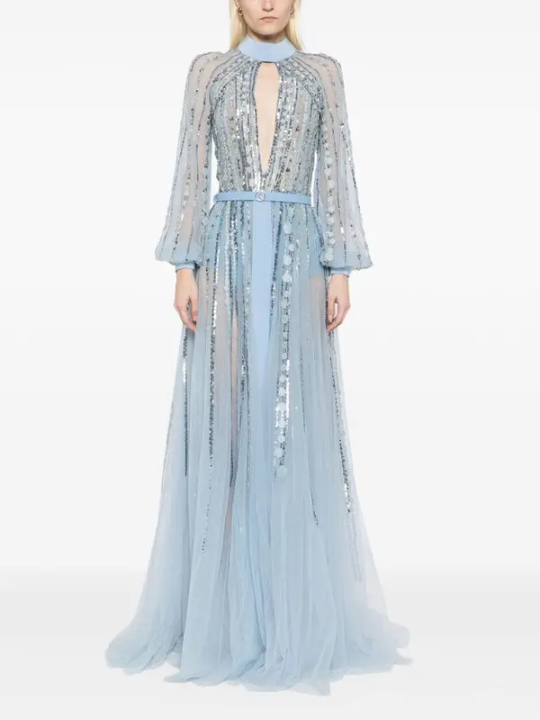 SAIID KOBEISY Embroidered Dress