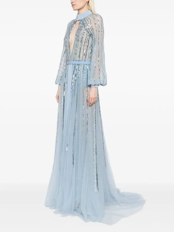 SAIID KOBEISY Embroidered Dress