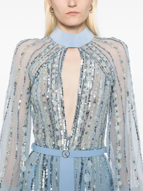 SAIID KOBEISY Embroidered Dress