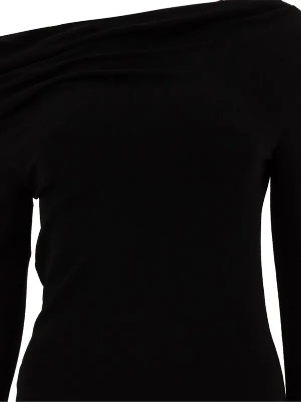 Givenchy Asymmetric Draped Top - Black