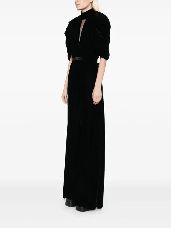 SAIID KOBEISY Velvet Jumpsuit