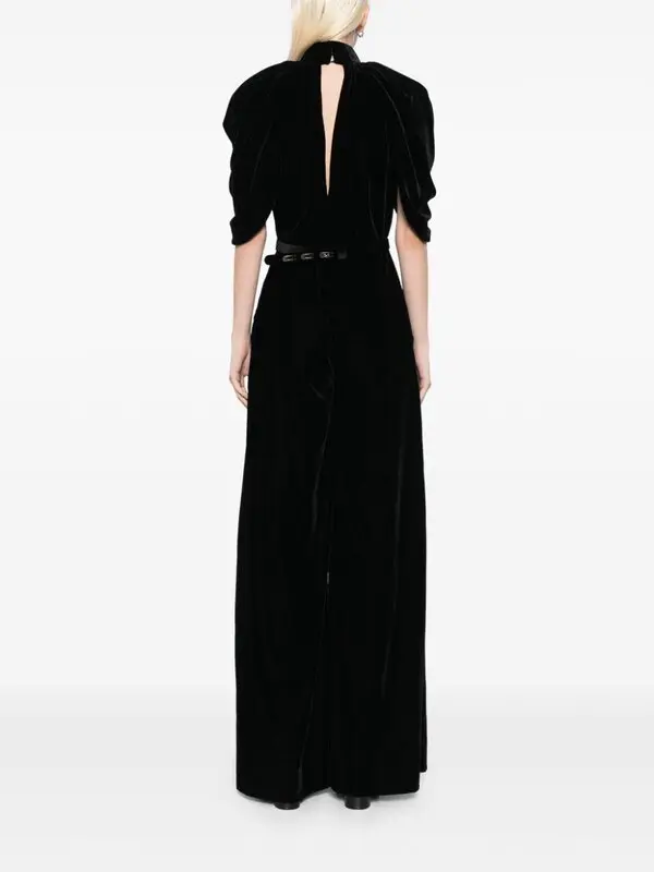SAIID KOBEISY Velvet Jumpsuit