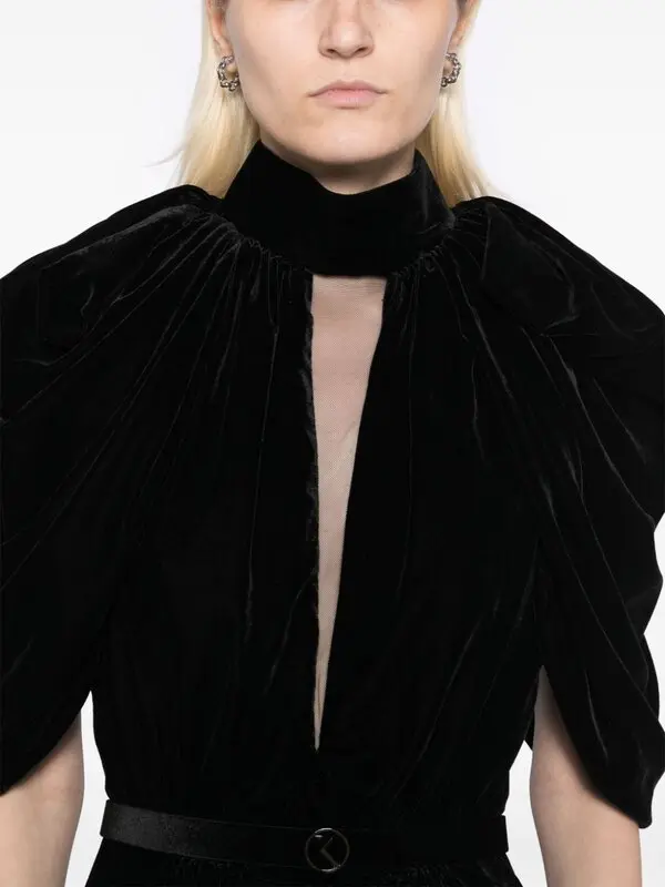 SAIID KOBEISY Velvet Jumpsuit