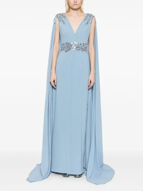 SAIID KOBEISY Crepe Gown