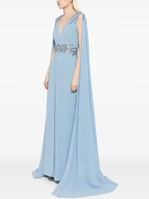 SAIID KOBEISY Crepe Gown