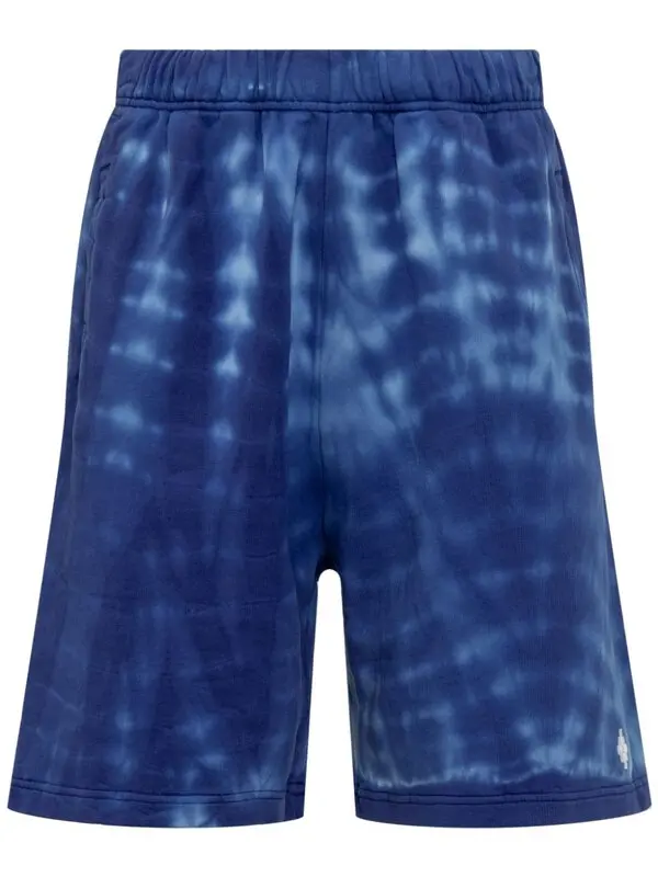 COUNTY OF MILAN Marcelo Burlon Soundwaves Track Shorts - Blue