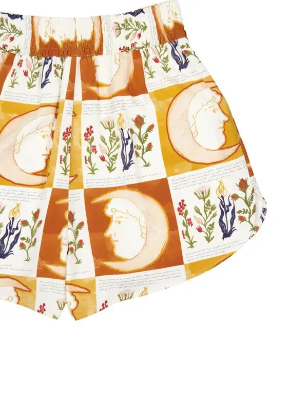 PAULA Printed Crepe Shorts