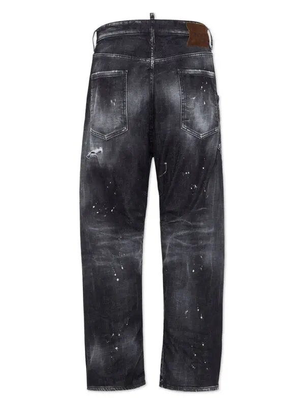 Dsquared2 Distressed Wide Leg Jeans