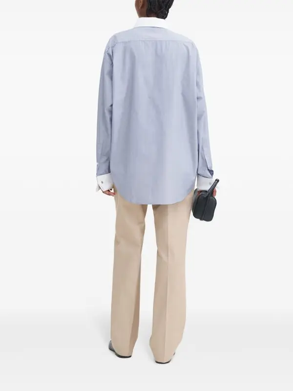 Filippa K Cotton Tuxedo Shirt - Blue
