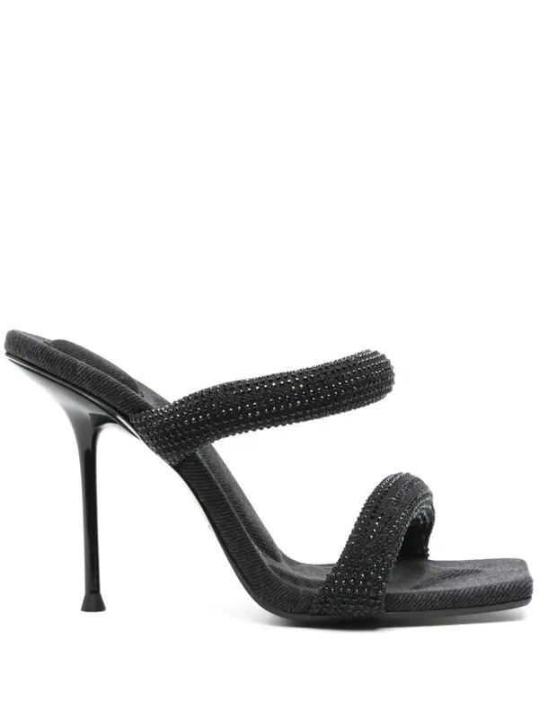 Alexander Wang 105mm Julie Tubular Sandals - Black