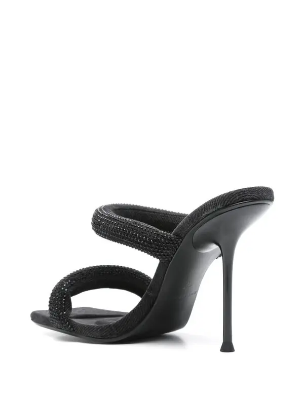 Alexander Wang 105mm Julie Tubular Sandals - Black