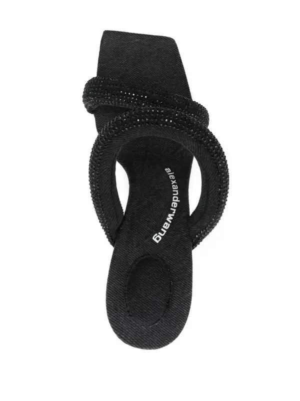 Alexander Wang 105mm Julie Tubular Sandals - Black