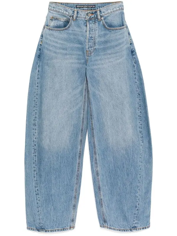 Alexander Wang Rhinestone Embellished Jeans - Blue