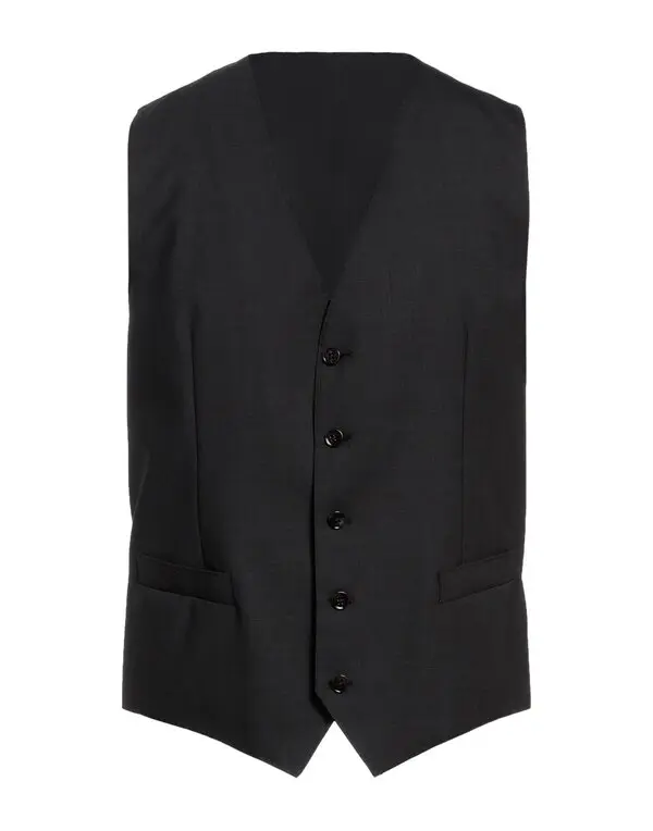 Dolce & Gabbana Tailored Vest In Virgin Wool Blend - Grey