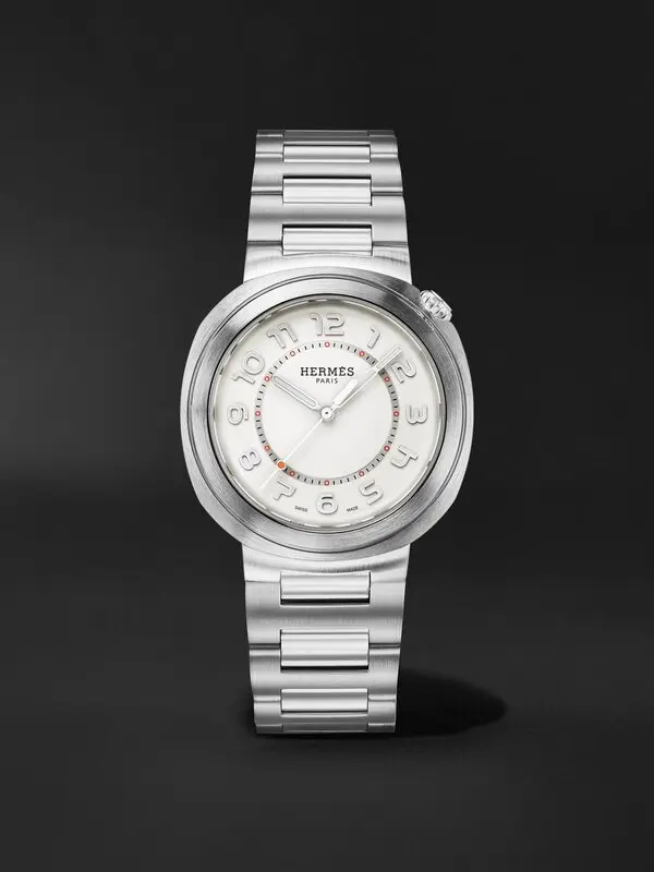Hermès Cut Automatic 36mm Stainless Steel Watch - Silver