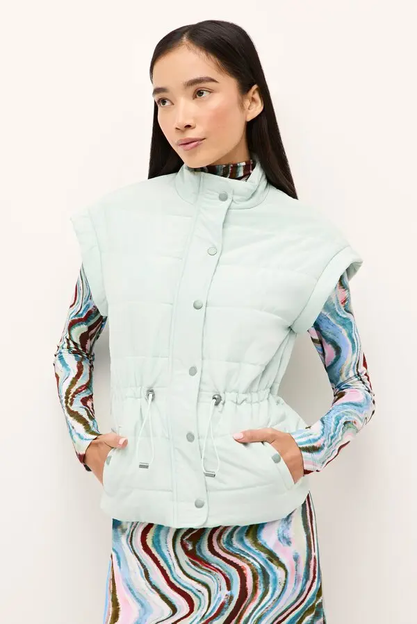 MARIE OLIVER Lyndon Vest - Seafoam
