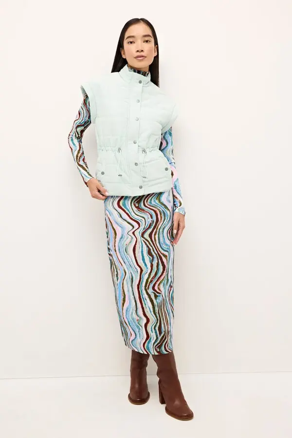 MARIE OLIVER Lyndon Vest - Seafoam