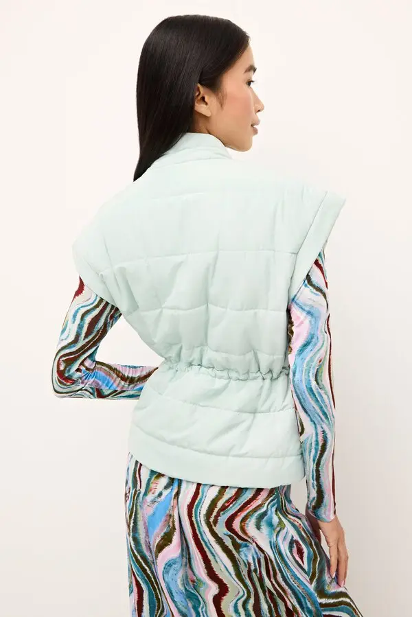 MARIE OLIVER Lyndon Vest - Seafoam