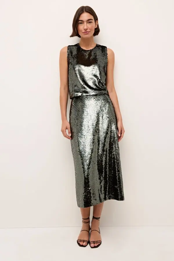 MARIE OLIVER Davis Sequin Top - Rosin