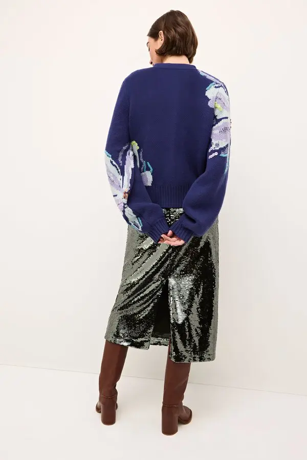MARIE OLIVER Calister Cardigan - Heliotrope