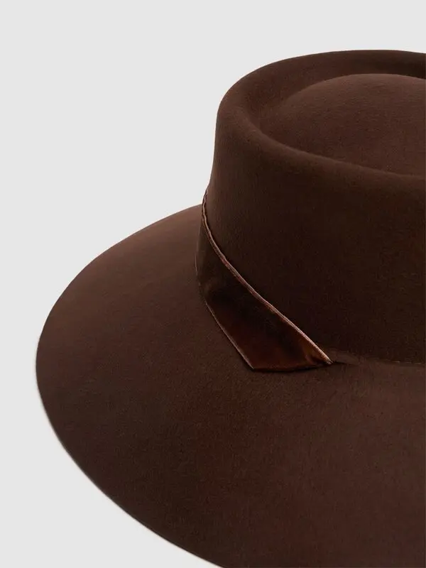 Lack Of Color Paloma Midi Felt Hat - Ebony | Editorialist display picture 1