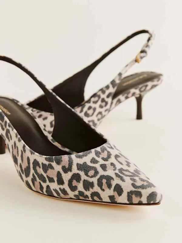 REFORMATION Wrenley Heeled Slingback - Multi