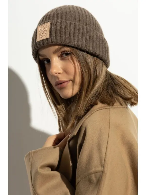Loewe Cashmere Beanie - Neutrals