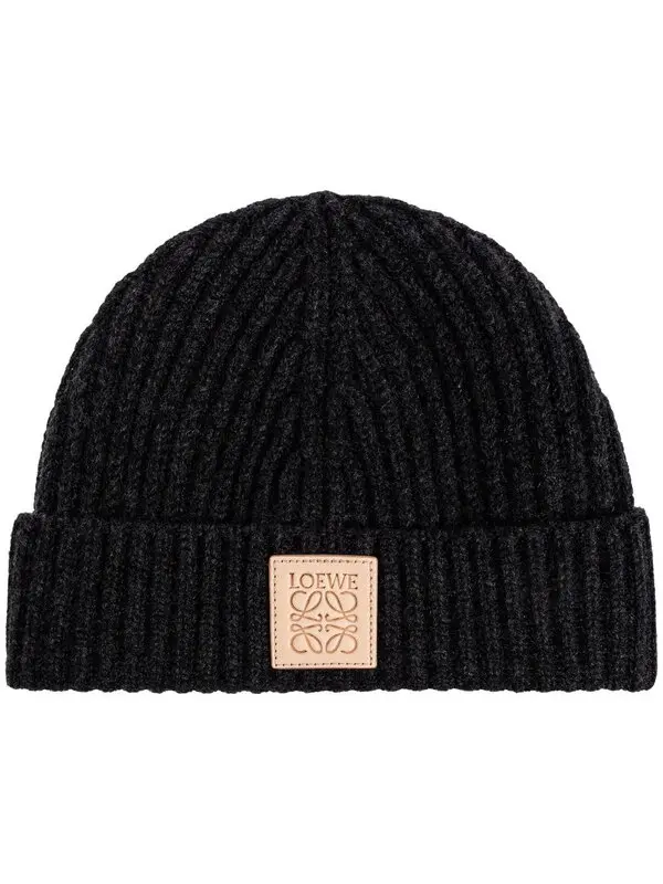 Loewe Cashmere Beanie - Black