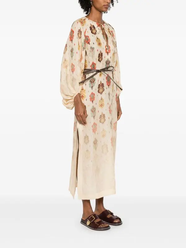 zimmermann wylie midi dress Zimmermann Wylie Off-Shoulder Midi Dress