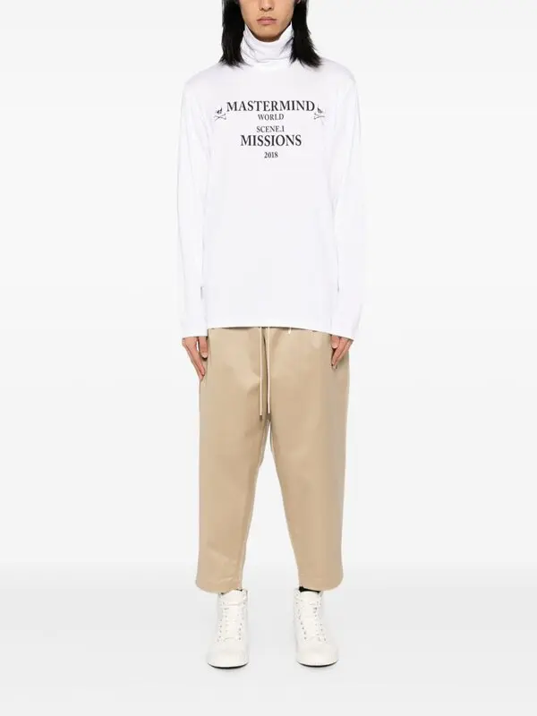 MASTERMIND WORLD Logo Print Long Sleeve T-shirt