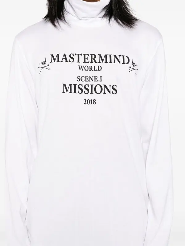 MASTERMIND WORLD Logo Print Long Sleeve T-shirt